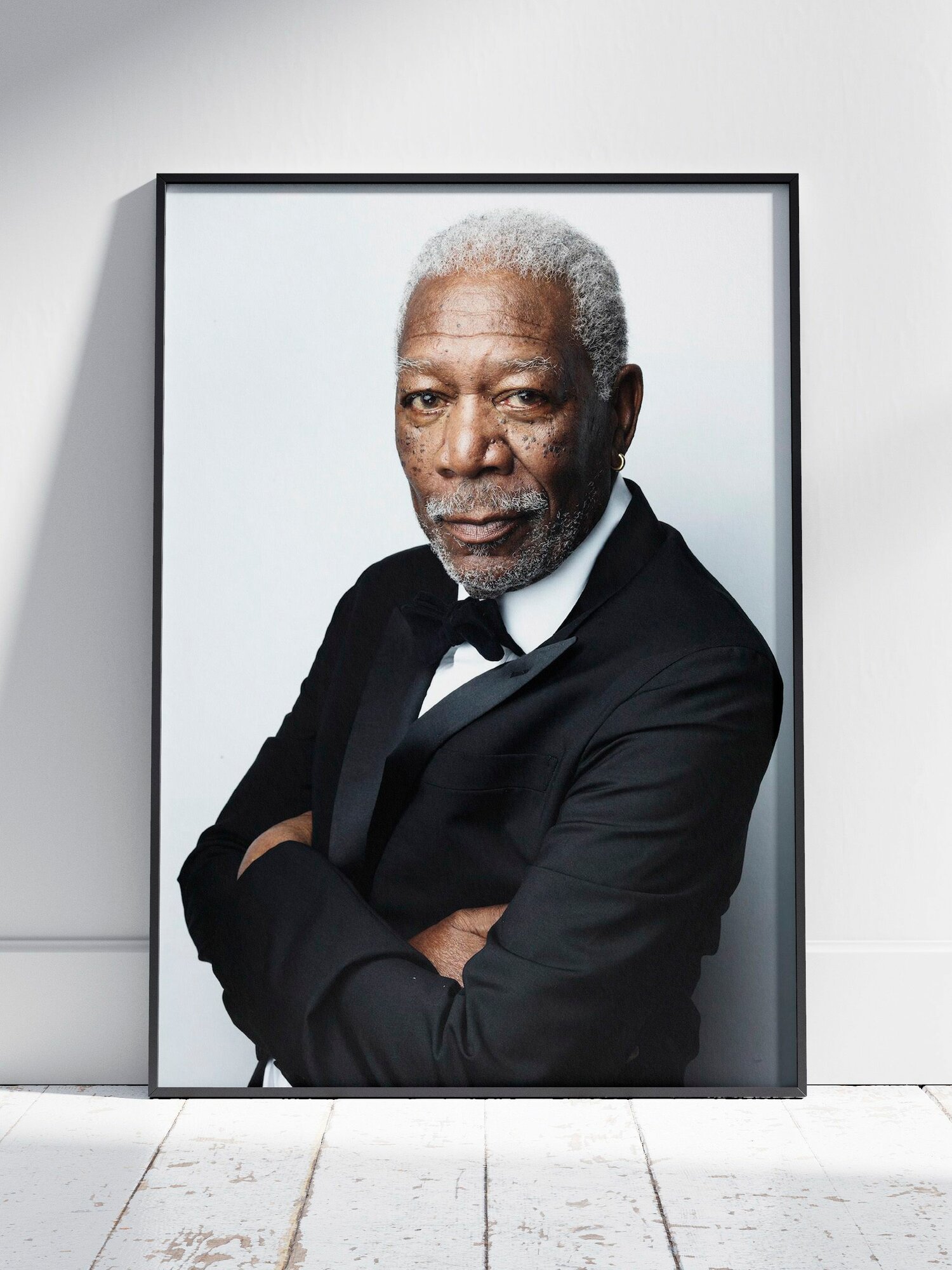 Плакат на стену для интерьера Морган Фримен (Morgan Freeman 23) - Постер по актеру фильма, кино, сериала формата A4 (21x30 см)