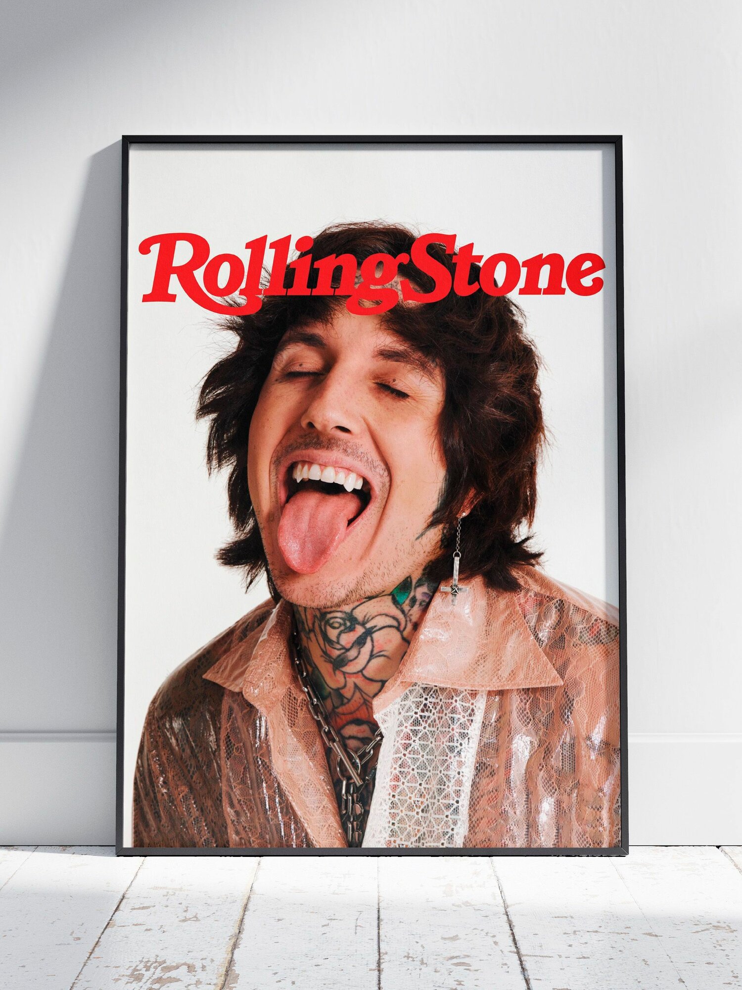 Плакат на стену для интерьера Бринг Ми зе Хорайзон (Оливер Сайкс - Oliver Sykes 5) - Постер по музыке и артисту формата A4 (21x30 см)