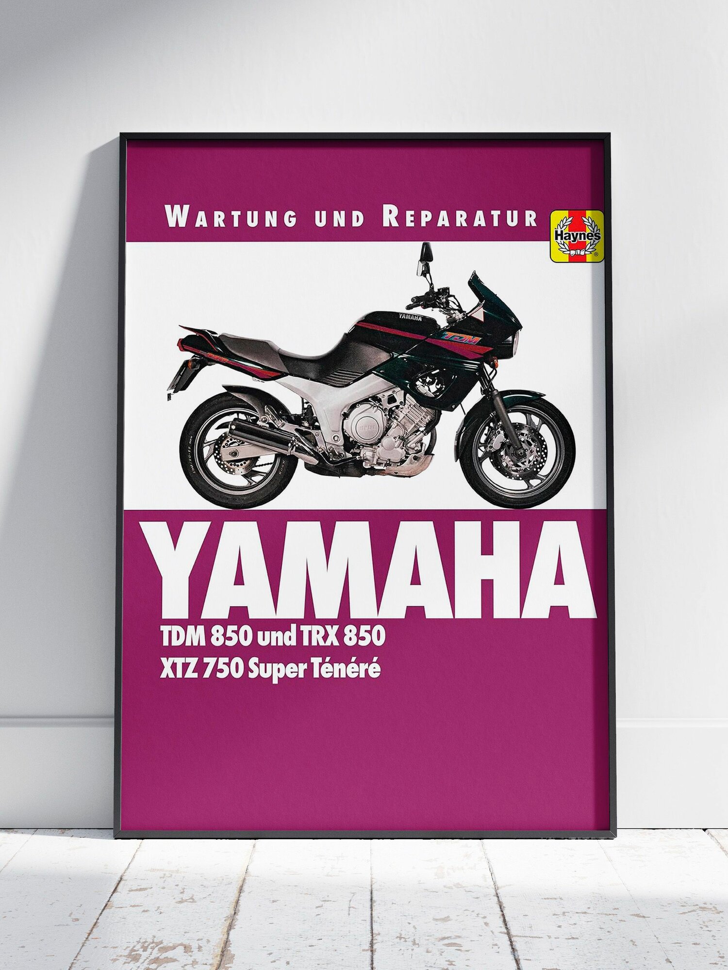Плакат на стену для интерьера Техника и транспорт (Ямаха TRX850 - Yamaha TRX850 1) - Постер по транспорту формата A4 (21x30 см)