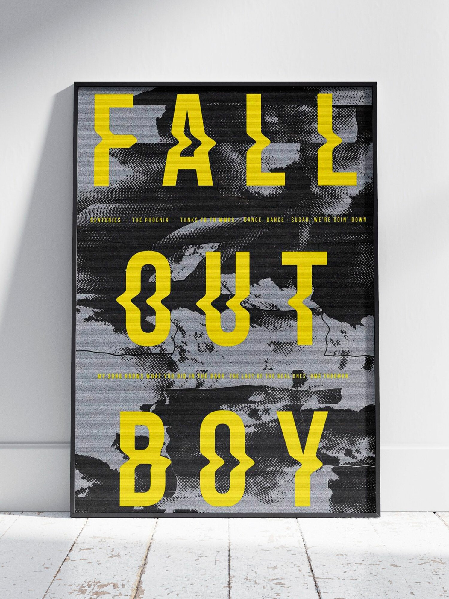 Плакат на стену для интерьера Фолл Аут Бой (Fall Out Boy 4) - Постер по музыке и артисту формата A4 (21x30 см)