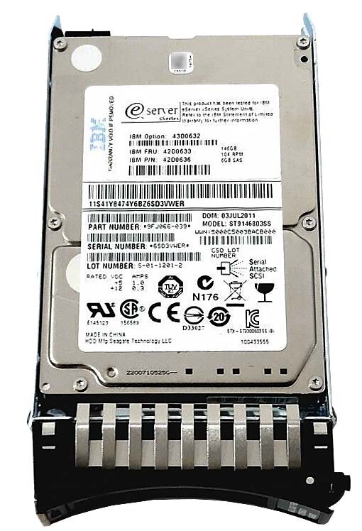 Жесткий диск IBM 42D0633 146Gb 10000 SAS 2,5" HDD