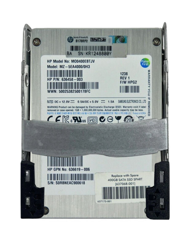 Жесткий диск HP 637068-001 400Gb SATAII 2.5" SSD