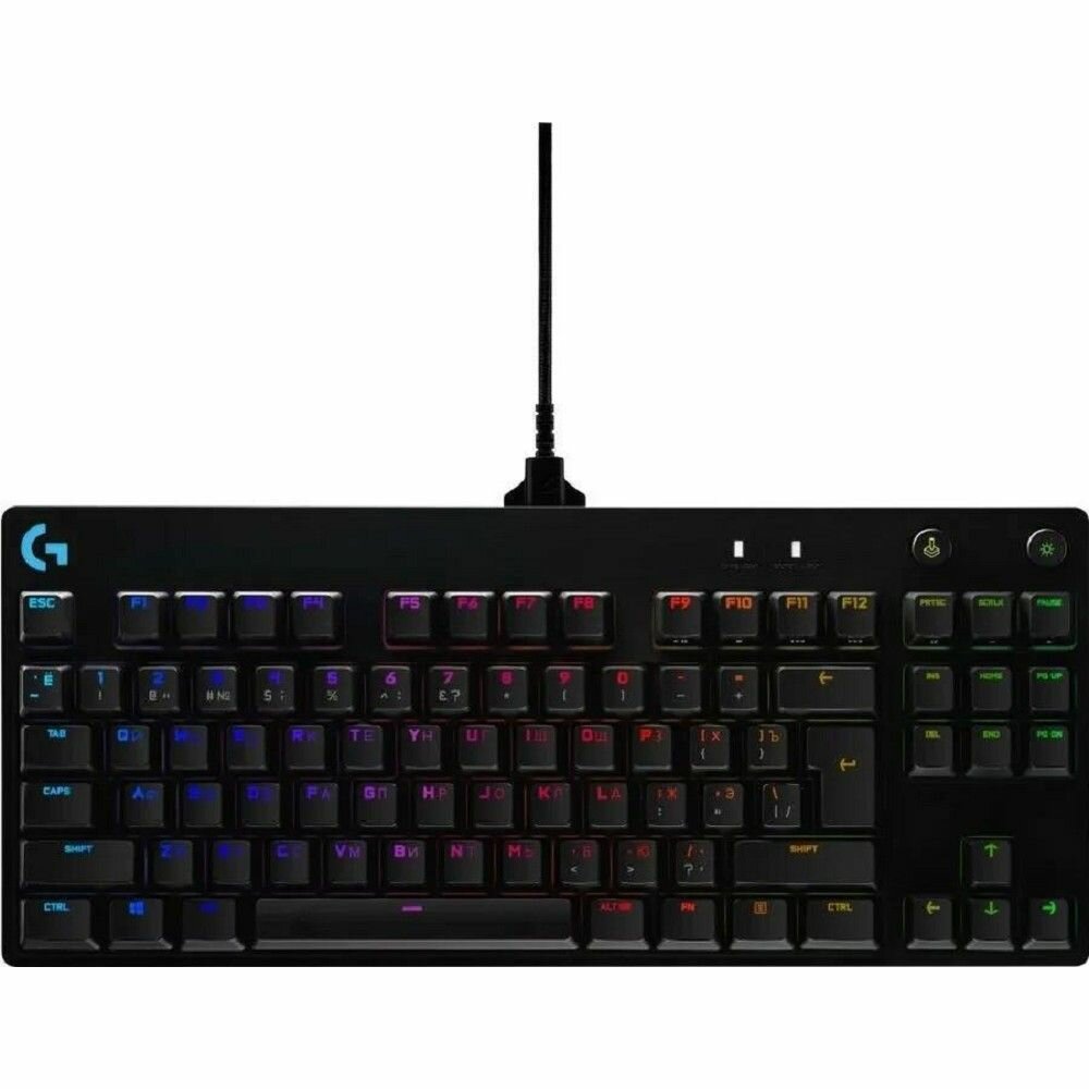 Logitech 920 - 009393 Клавиатура Gaming Pro механическая, цв. черный USB заводская гравировка RU LAT
