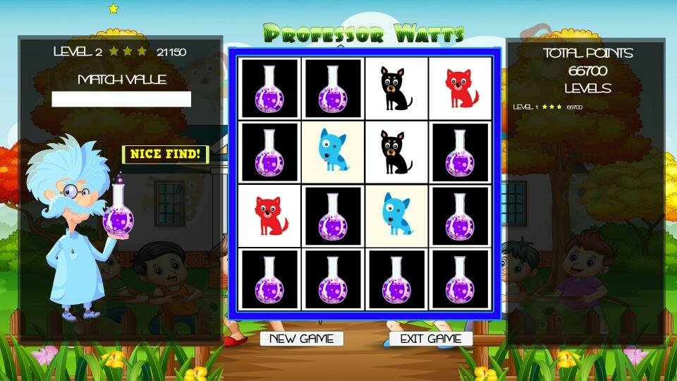 Professor Watts Memory Match Puppies Steam Ключ • Активация Steam