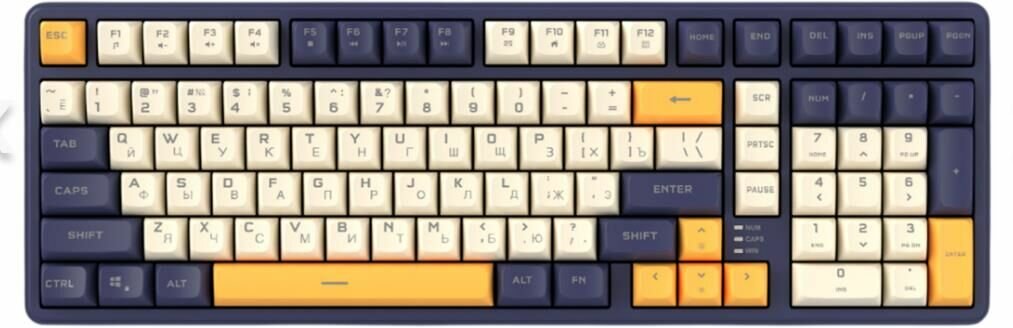 Клавиатура RITMIX механическая RKB-602BL Dark синая