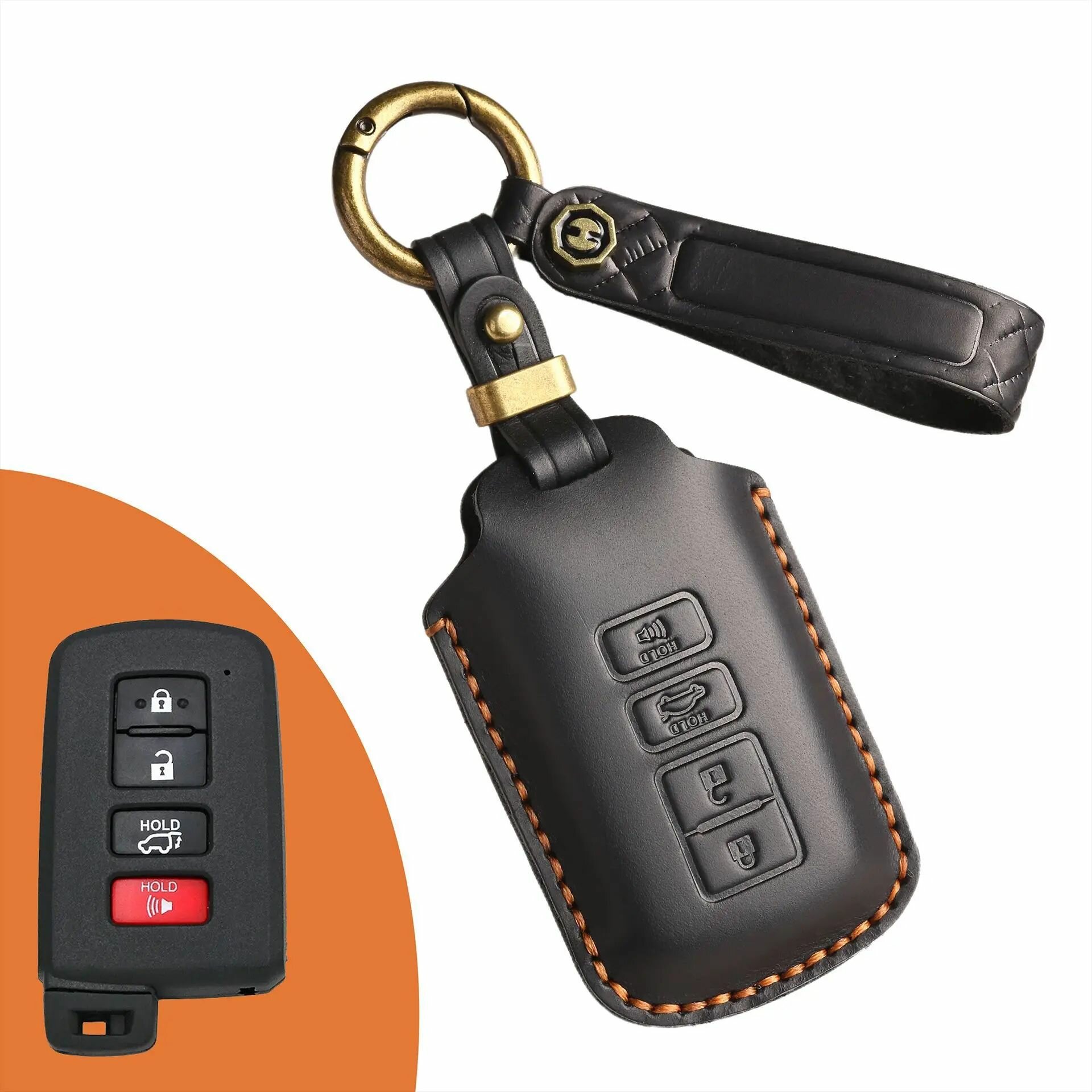 Кожаные брелоки для ключей крышки автомобиля для корпуса Toyota Auris Camry RAV4 Avalon Yaris Verso 2012 2013 2014 2015 2016 2017 2018