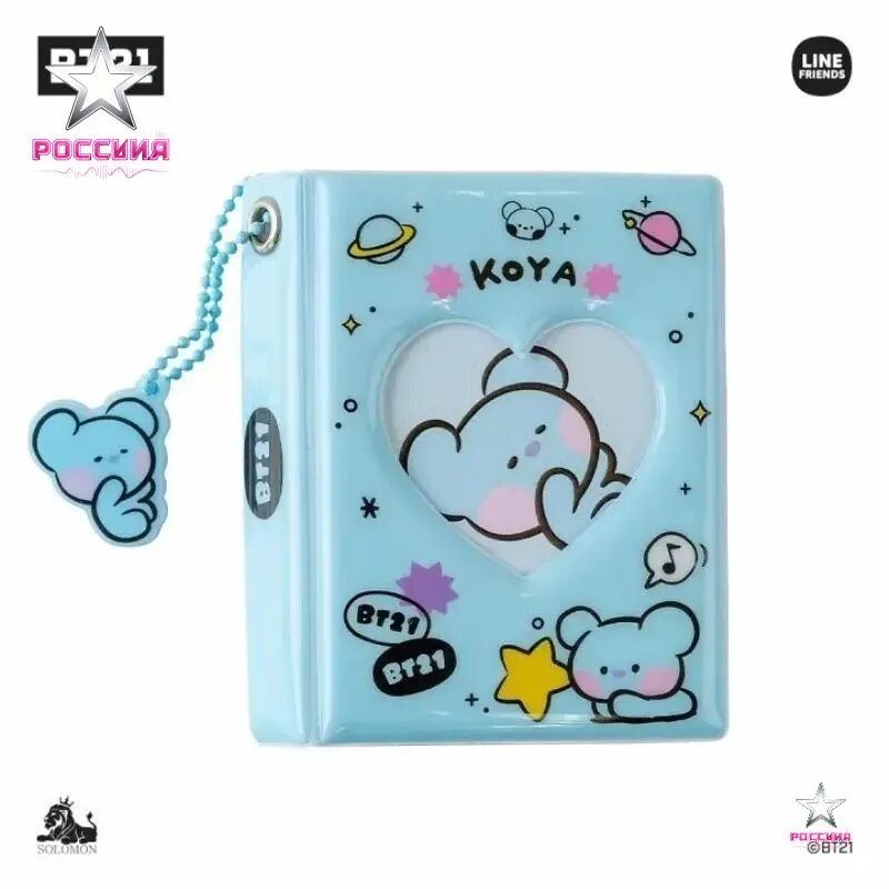BT21 Корейская популярная трендовая мужская группа bts mini photo album 3-дюймовая книга для хранения карточек