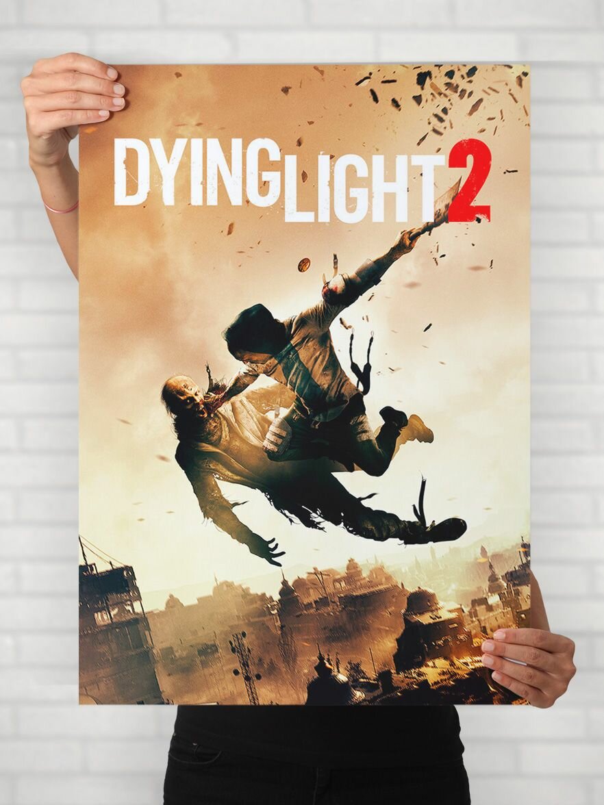 Плакат на стену для интерьера Дайн Лайт (Dying Light 12) - Постер по компьютерной игре формата A1 (61x84 см)