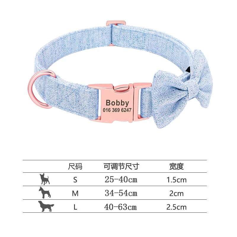 Ошейник для собак с гравировкой, ошейник для защиты от потери питомца, идентификационная бирка для золотистого