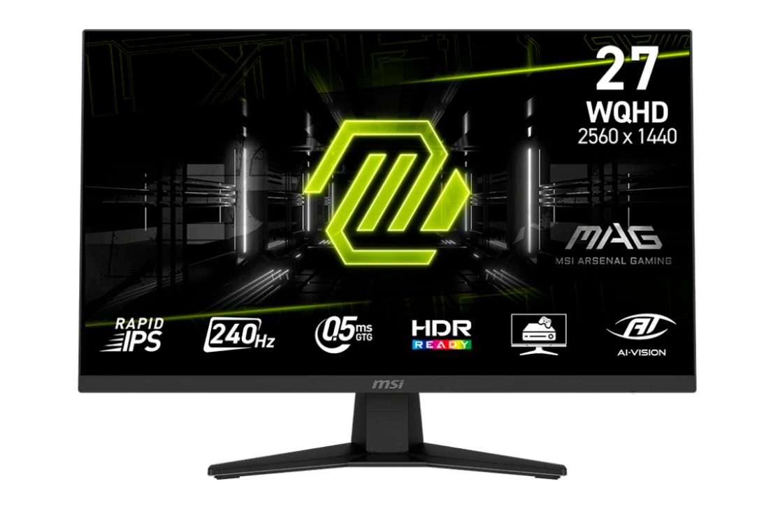 Монитор MSI 27" MAG 274QF X24, IPS, QHD, 0,5ms, 250cd, 240Hz, HDMI, DP