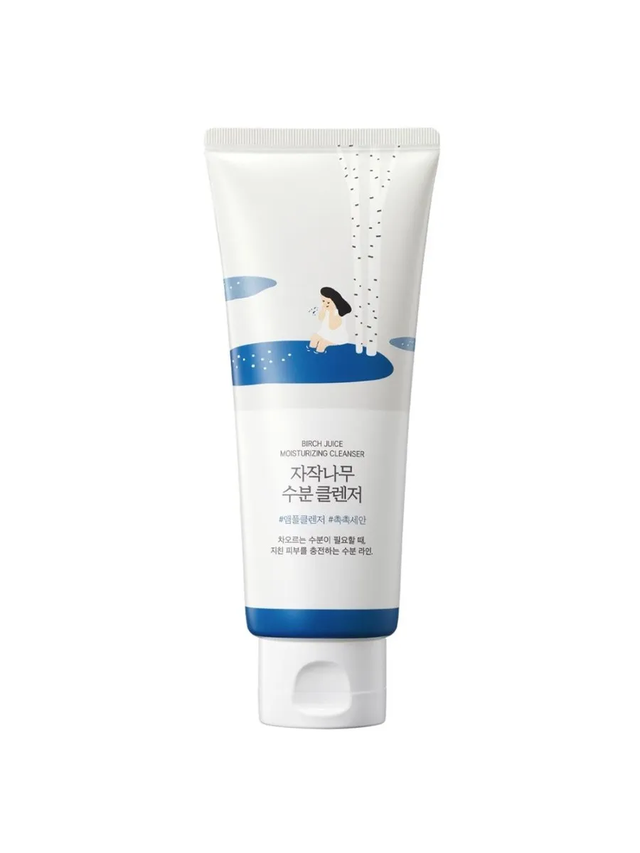 Гель Round Lab Birch Juice Moisturizing Cleanser, Увлажняющий для умывания с березовым соком, 150 мл