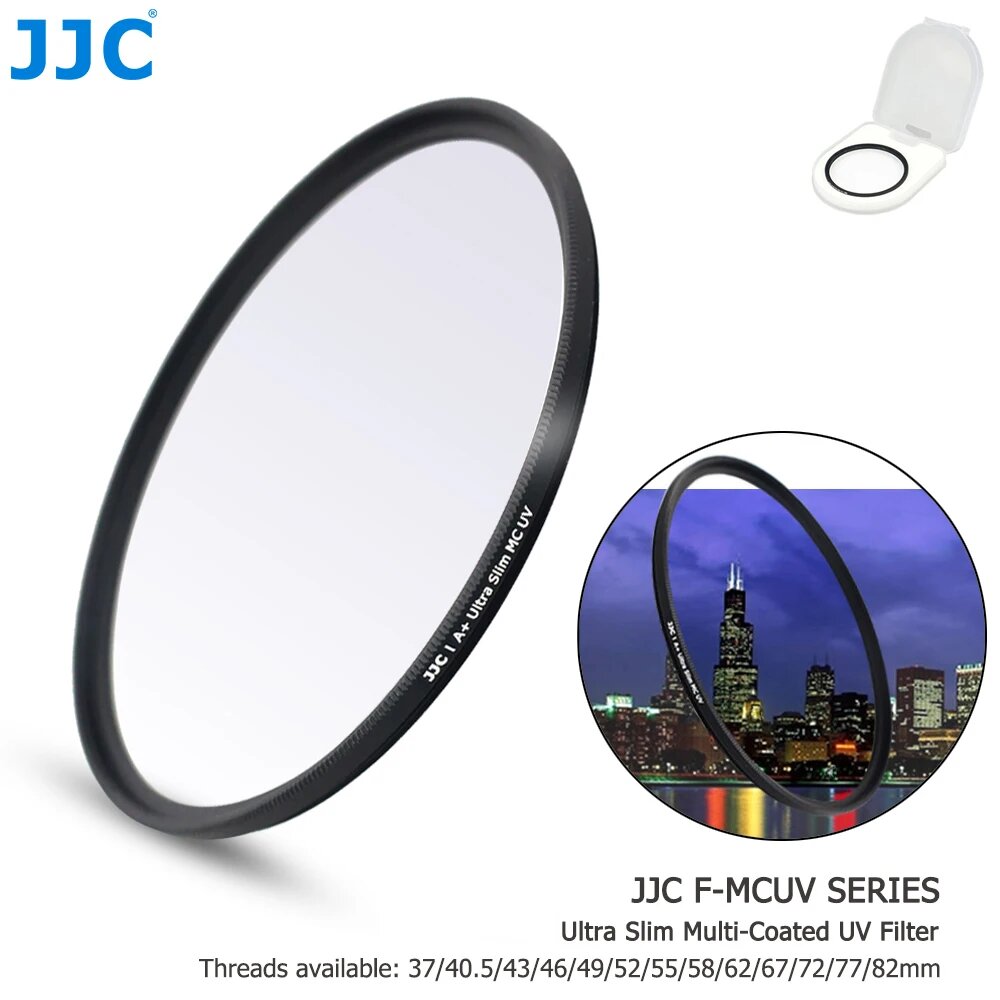 JJC УФ-фильтр 49mm, ультратонкий многослойный