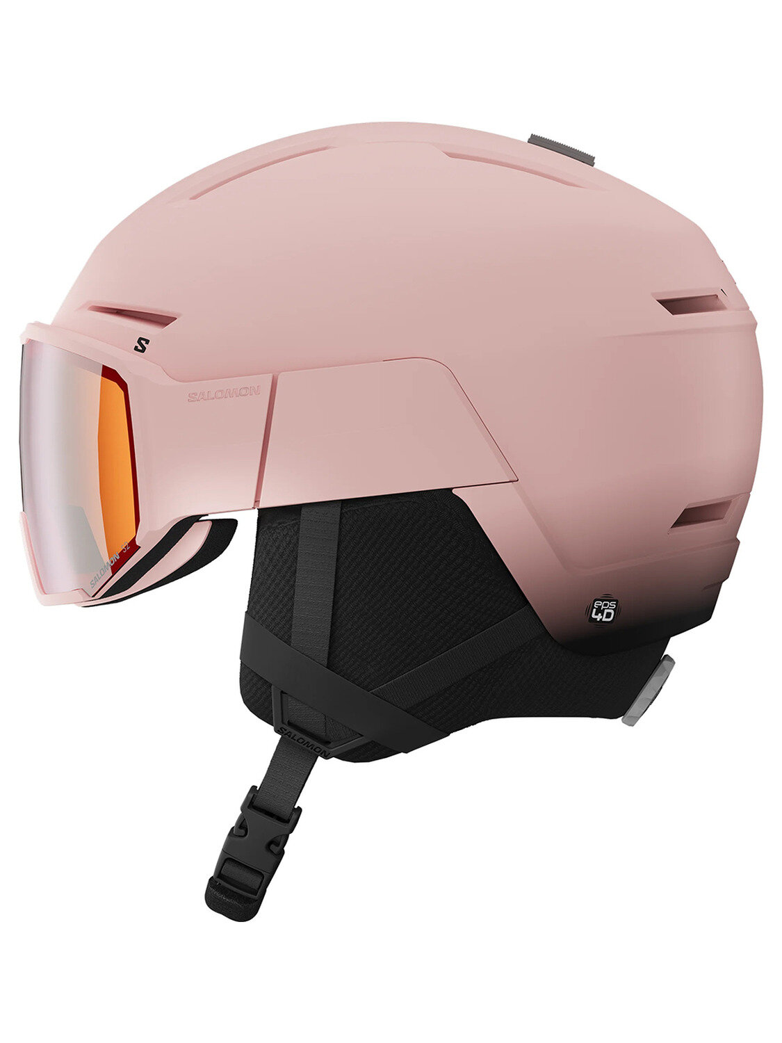 Горнолыжный шлем с визором Salomon Osmo Heavenly Pink/Black Cat. 2 25/26 Розовый, для женщин , Розовый