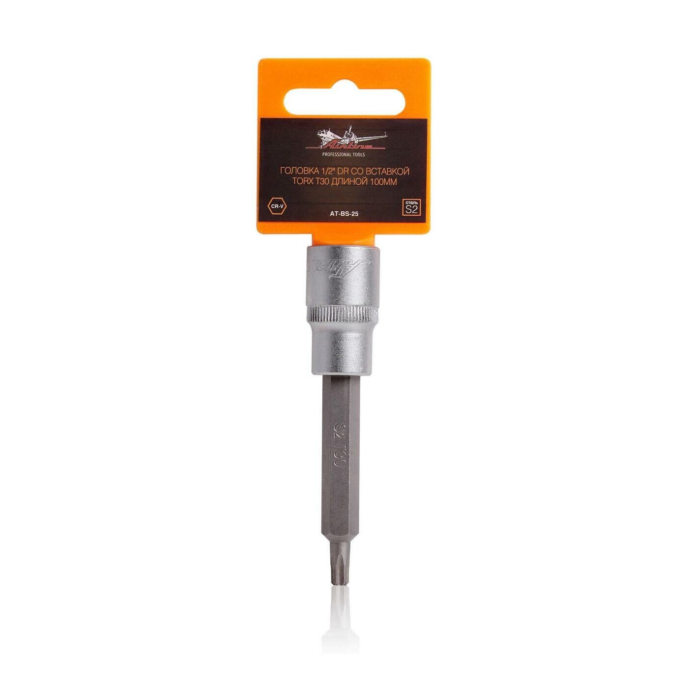 Головка TORX T30 1/2" со вставкой 100мм (AIRLINE)