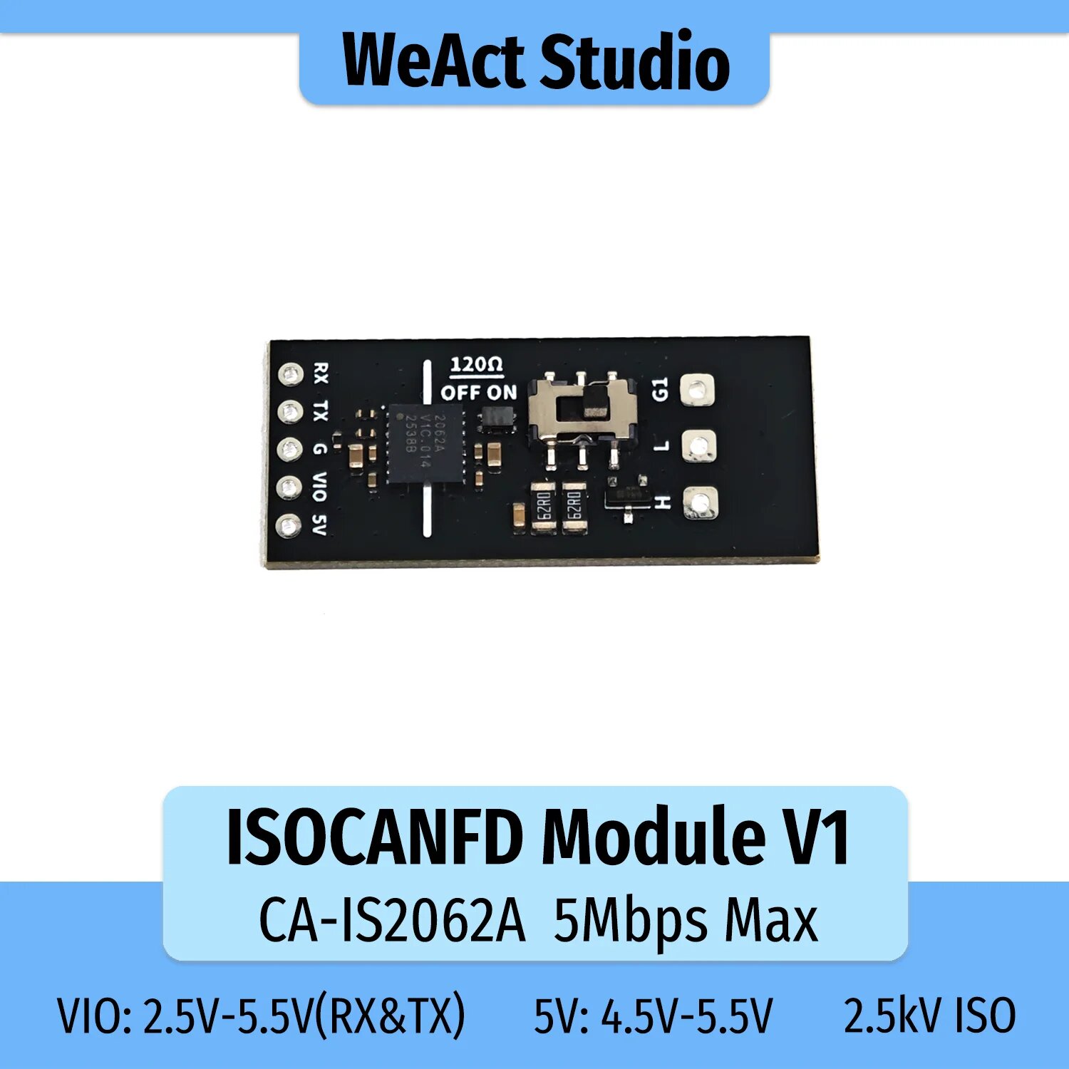 WeAct Studio CA-IS2062A ISO CAN Модуль — фото 1