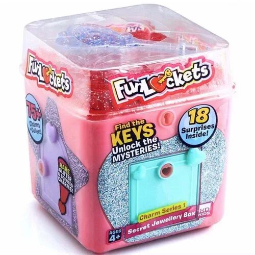 Funlockets, секретная шкатулка с 18 сюрпризами, розовый