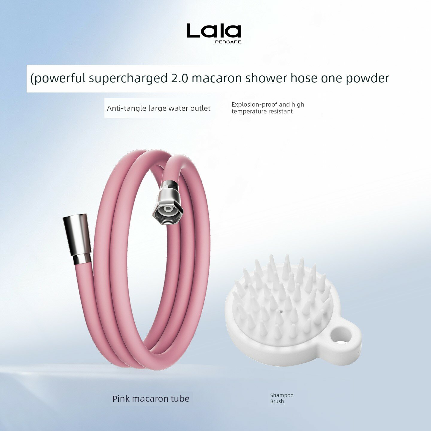 Набор для душа Lalapercare Nala Summer: антибактериальная насадка высокого давления, эффективно удаляющая хлор и