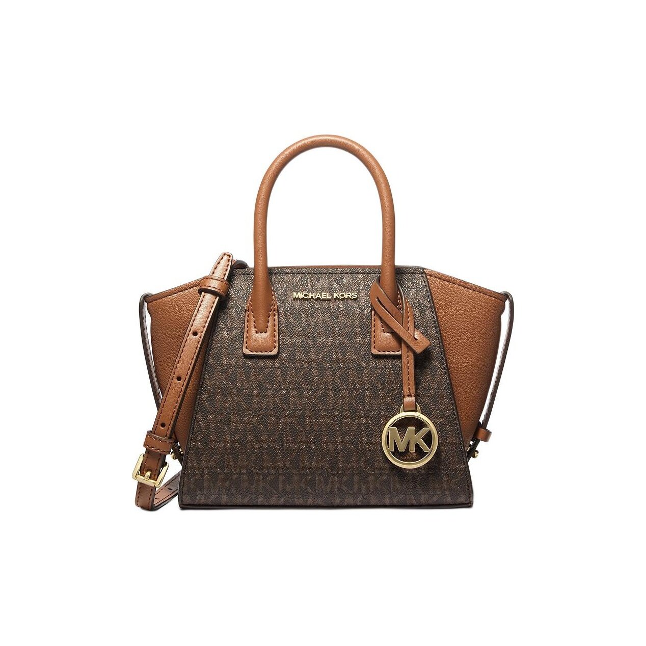 Сумка MICHAEL KORS, фактура стеганая, коричневый — фото 1