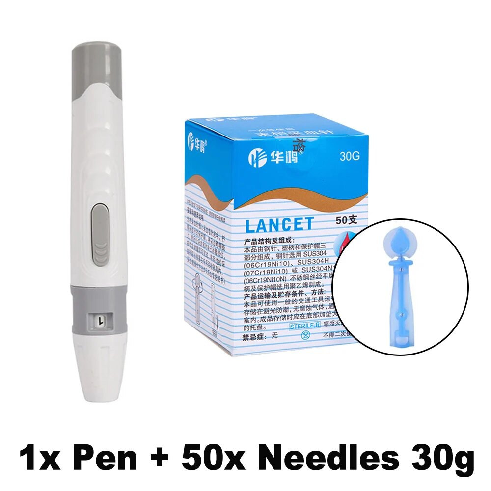 Ручка для инъекций + 50 ланцетов 30g