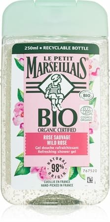 Средство для душа Le Petit Marseillais Bio Wild Rose, гель, для женщин, 250 мл