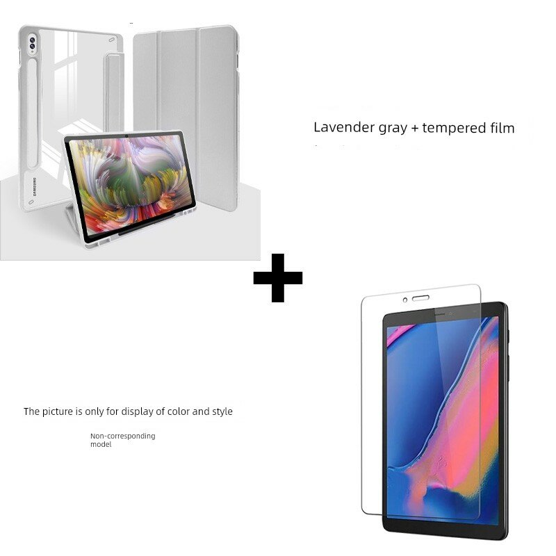 Чехол для Samsung Tab S7, силиконовый чехол для S8+, магнитный чехол с держателем для стилуса Ultra для Tab A7, полная