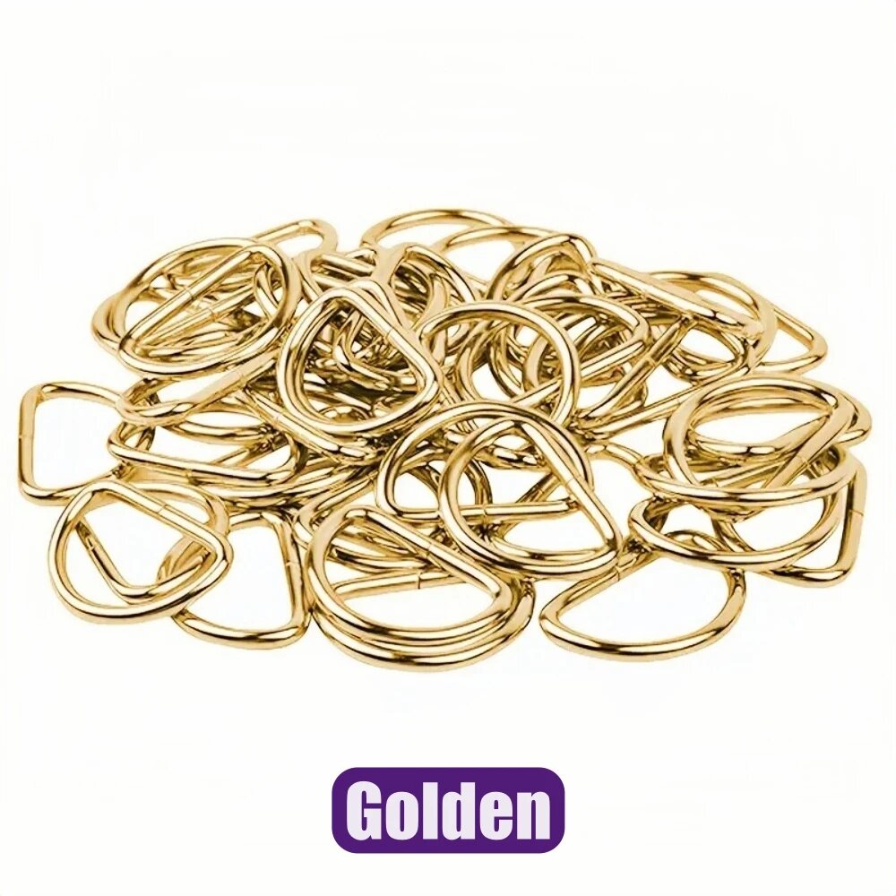 Металлические пряжки RoYishi для ремней и сумок 10mm, Golden