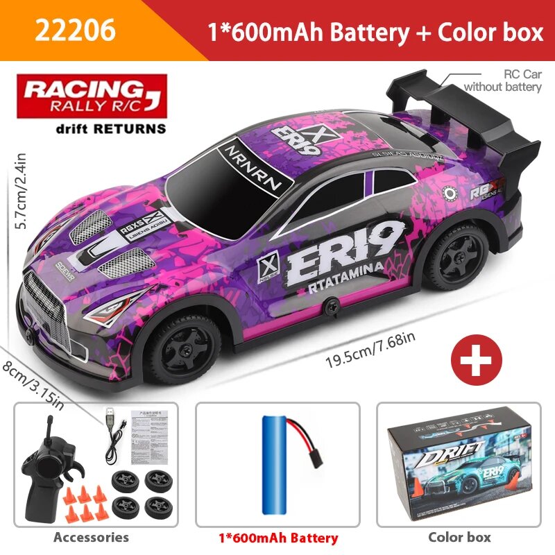 Радиоуправляемый автомобиль WLtoys 22206 Purple, 1:22, дрифт