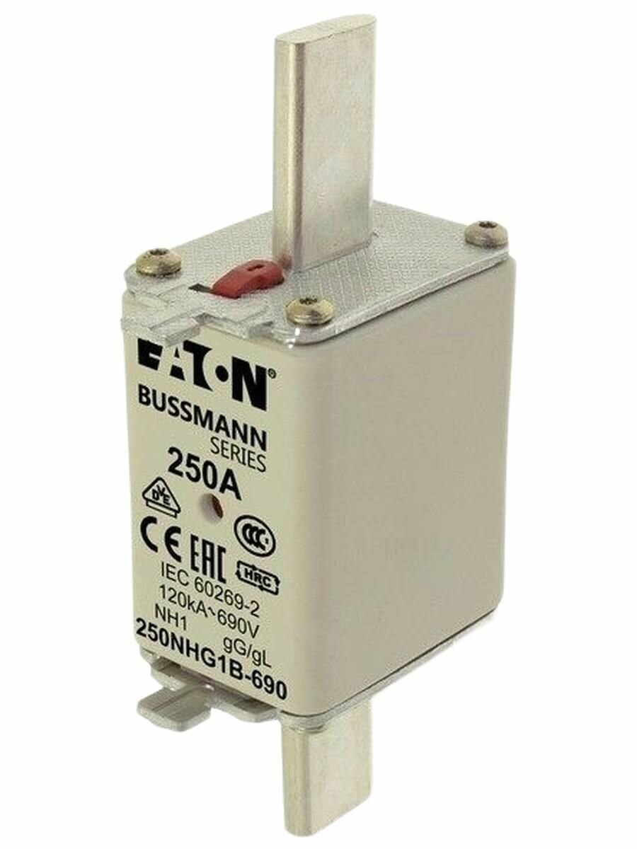 250NHG1B Eaton, Предохранитель NH 250A 690V gG 1, двойная индикация.