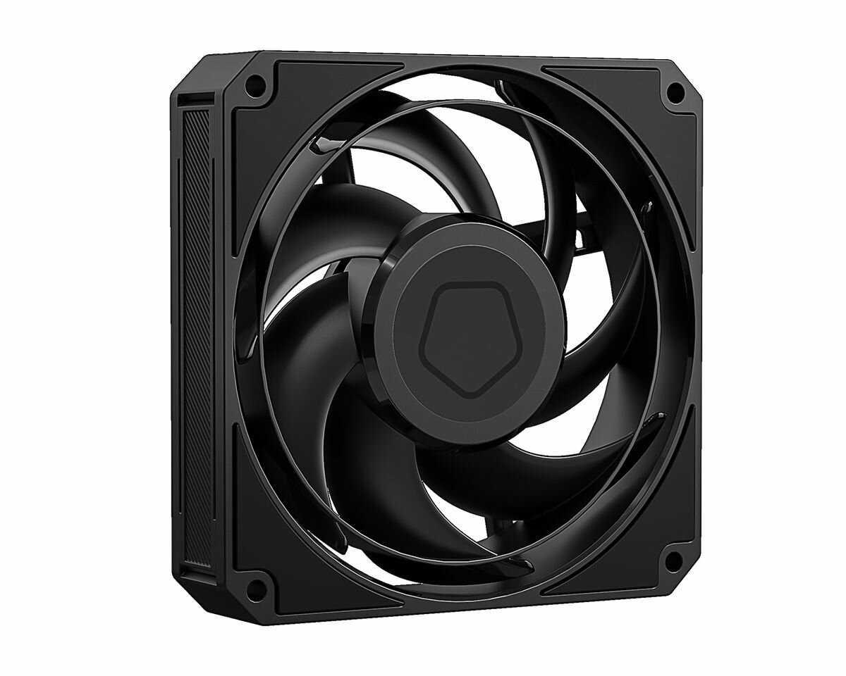 Вентилятор для корпуса ID-COOLING AT-120-K 120x120x25мм PWM, резиновые углы, черный, 0-3000об/мин