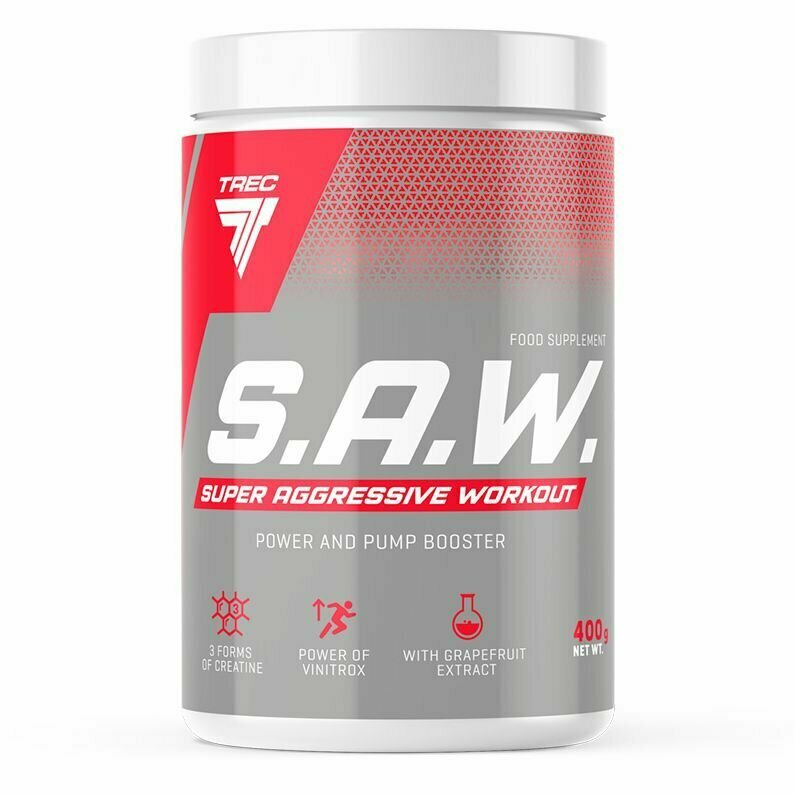 Предтренировочный комплекс, 400 гр, Trec Nutrition S.A.W. (SAW), вкус: вишня-грейпфрут