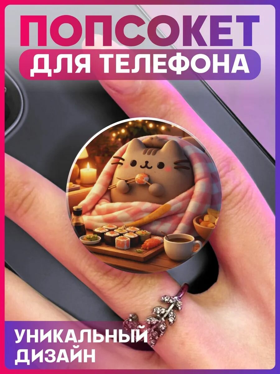 Попсокет для телефона Пушин