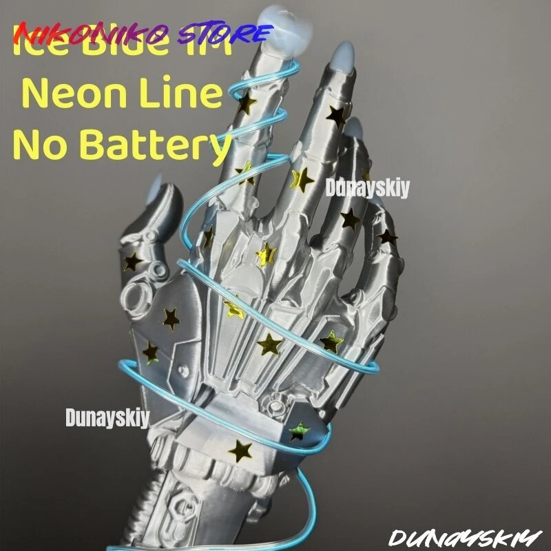 Косплей рука Джонатан, Blue 1M neon line