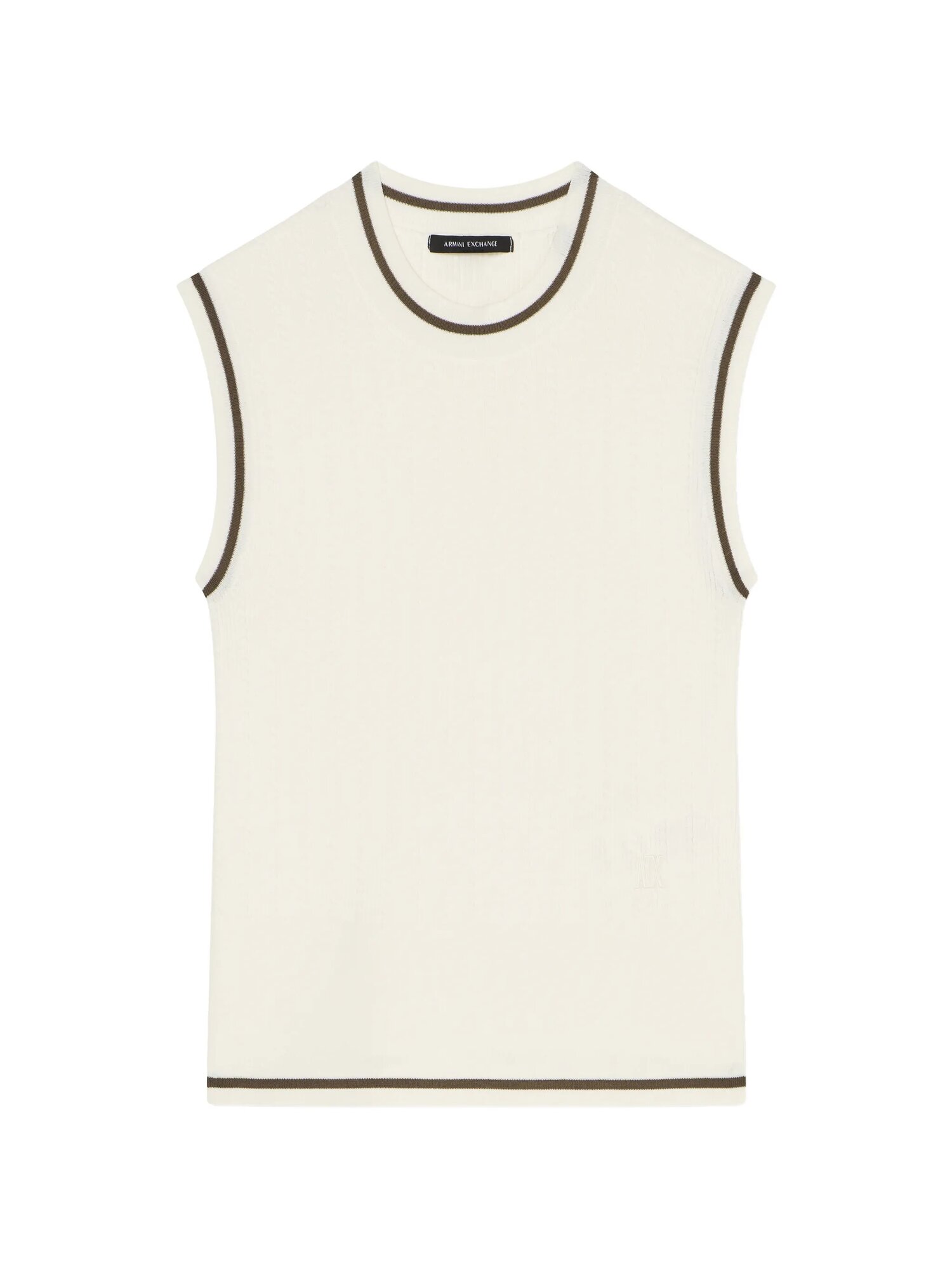 Топ Contrasting-trim sleeveless top