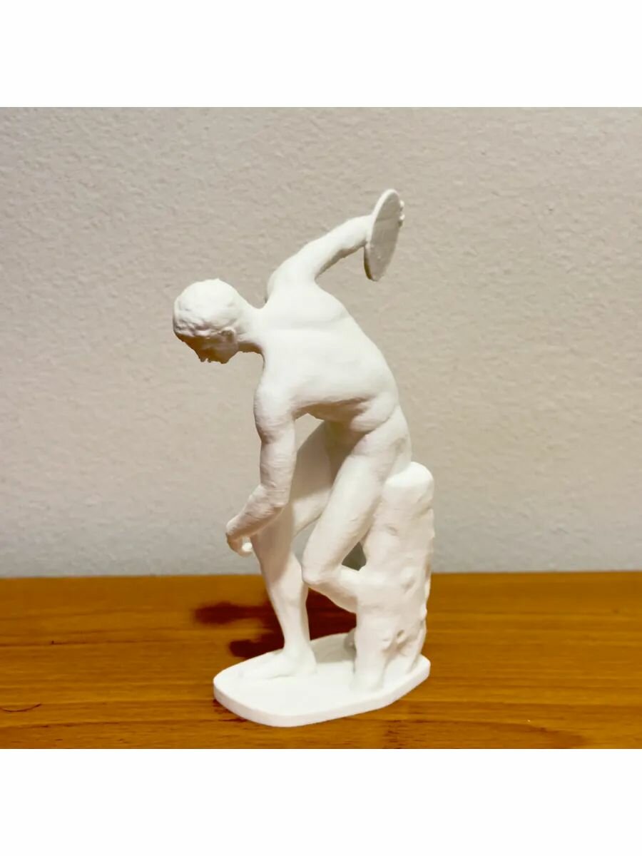 Греческая статуэтка "Дискобол" 3D печать из пластика — фото 1