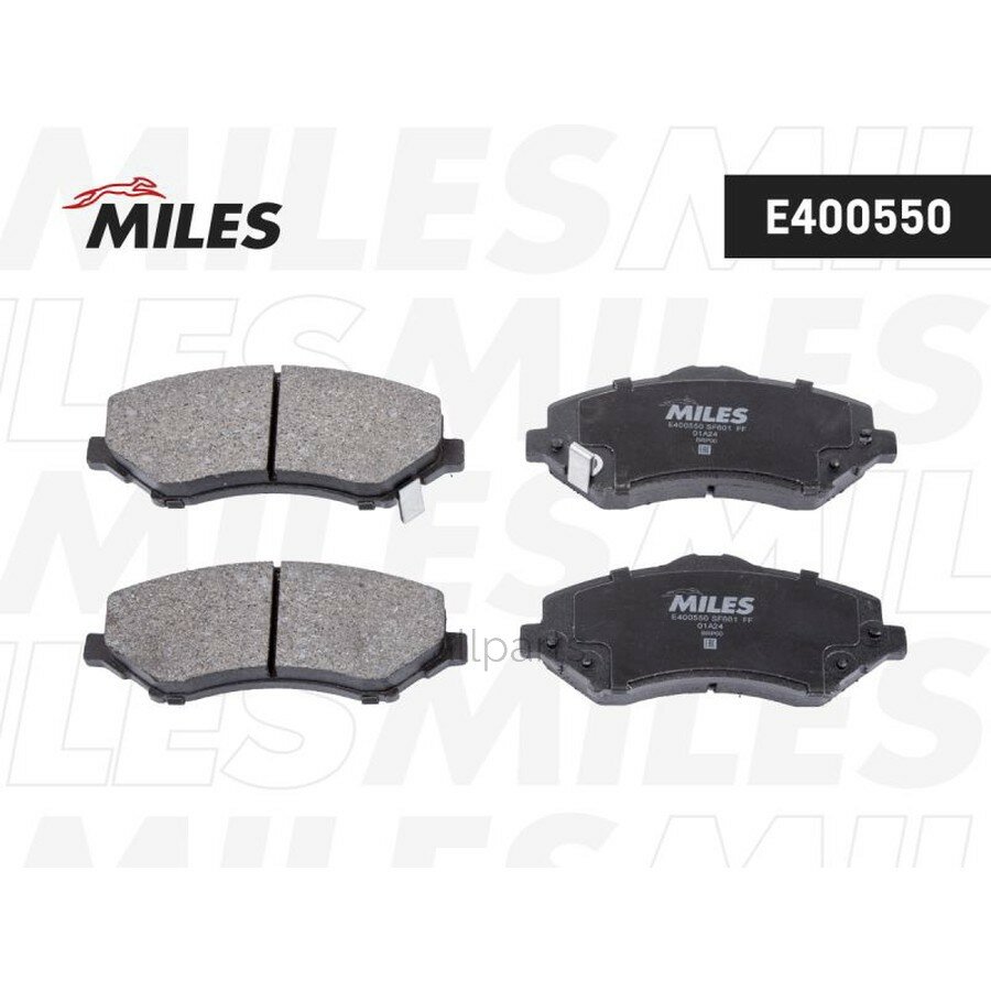 MILES E400550 Колодки тормозные CHRYSLER VOYAGER/JEEP CHEROKEE/WRANGLER 07- передние