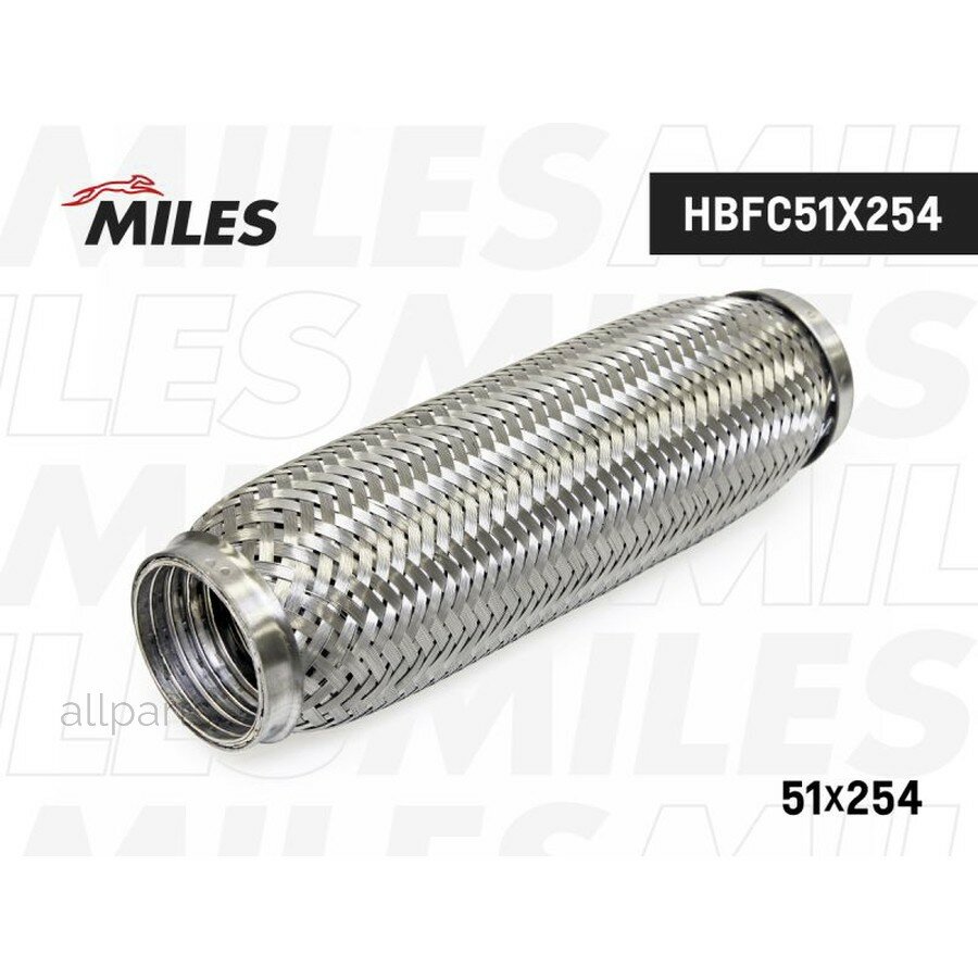 MILES HBFC51X254 Труба гофрированная с внутренним металлорукавом 51X254