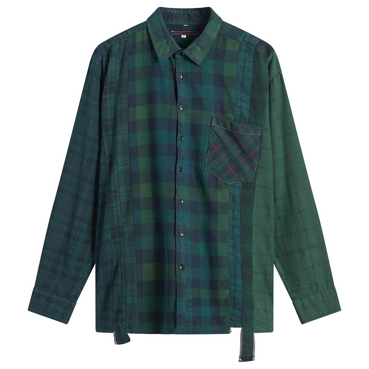 Рубашка Рубашка Needles Rebuild Flannel Shirt 7 Cuts Shirt
