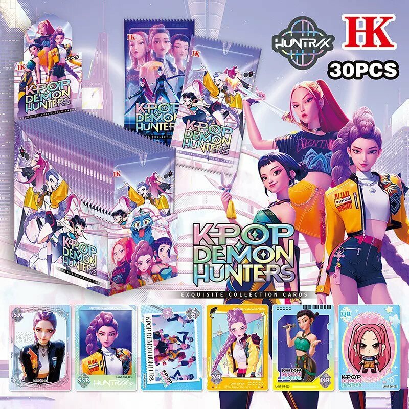 Набор коллекционных карточек KPOP Demon Hunters: редкие карточки с девушками и парнями из групп Shaka, в слепых