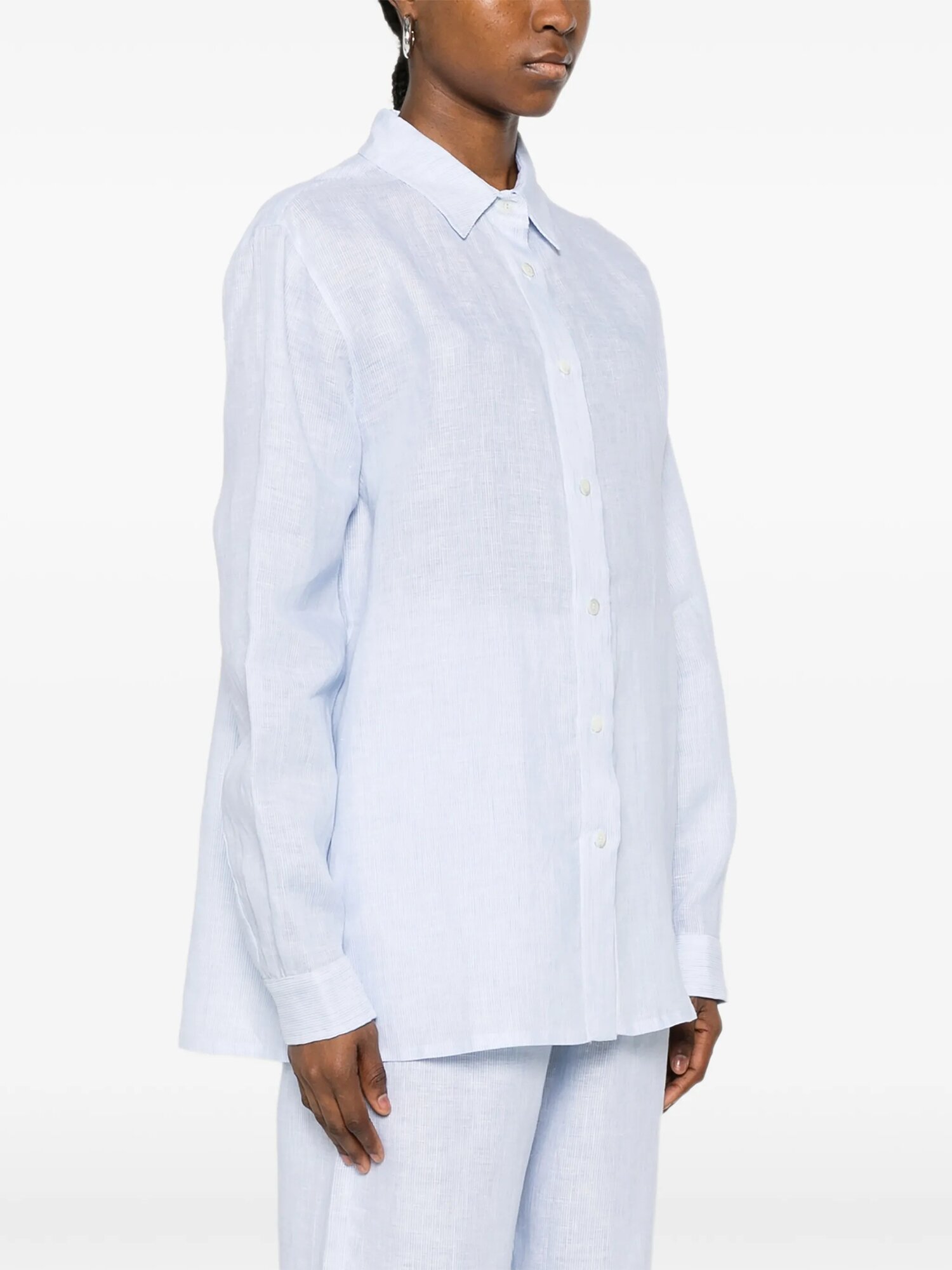 Рубашка Rivieras Long-sleeve button-down shirt, размер 46, синий — фото 1