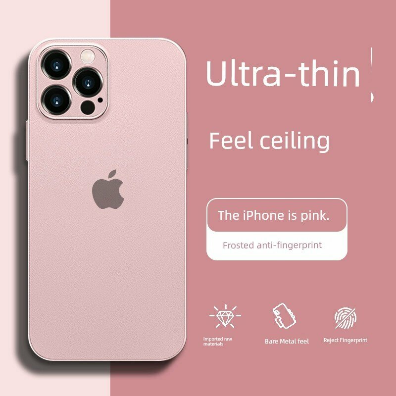 Ультратонкий чехол для iPhone XR с матовым покрытием и защитой от отпечатков пальцев в прозрачно-розовом цвете
