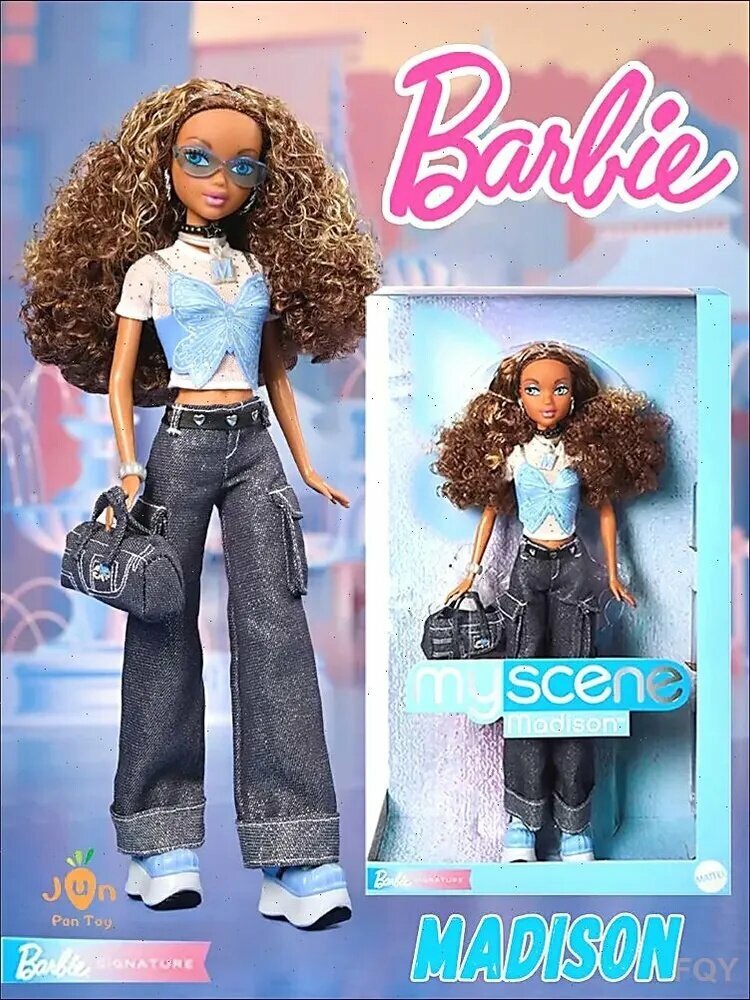 Mattel Signature My Scene Madison HYC18 / игрушки для девочек, кукла барби, в стиле y2k, с аксессуарами, подходят для детей от 4 лет и старше