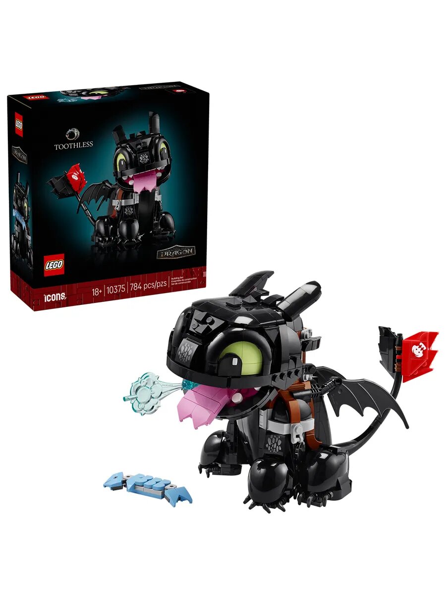 Конструктор LEGO Icons 10375 Как приручить дракона: Беззубик