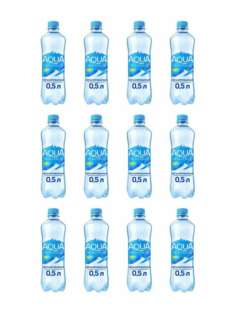 Aqua Minerale Вода питьевая негазированная, 500 мл, 12 шт