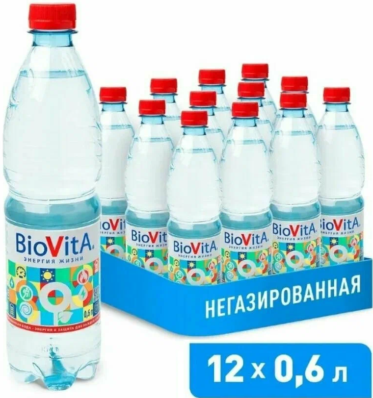 BioVita 0,6л./12шт. BioVita Вода минеральная Производство - Россия