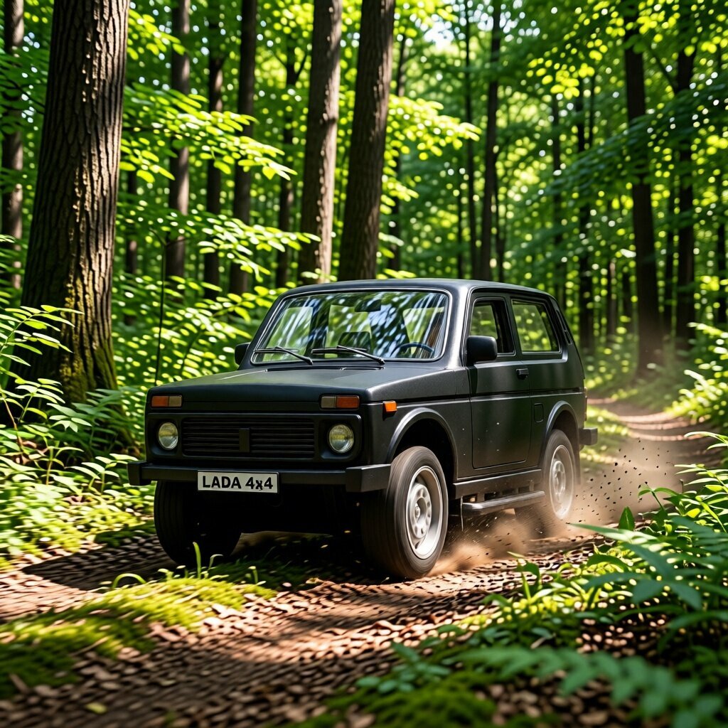 Игрушечная машина Технопарк "LADA NIVA", инерционная, 13.5 см