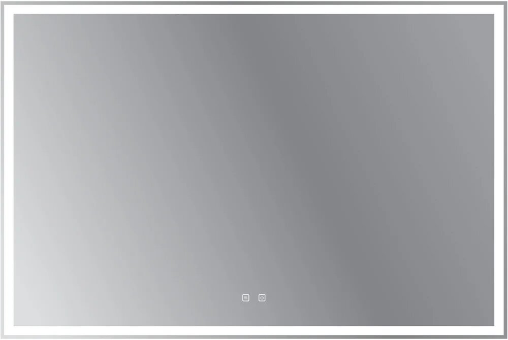 Зеркало BelBagno SPC-GRT-1200-800-LED-TCH-SND со светодиодной подсветкой, с подогревом, 120 см, с сенсорным управлением, пластиковое, зеркало настенное в ванную