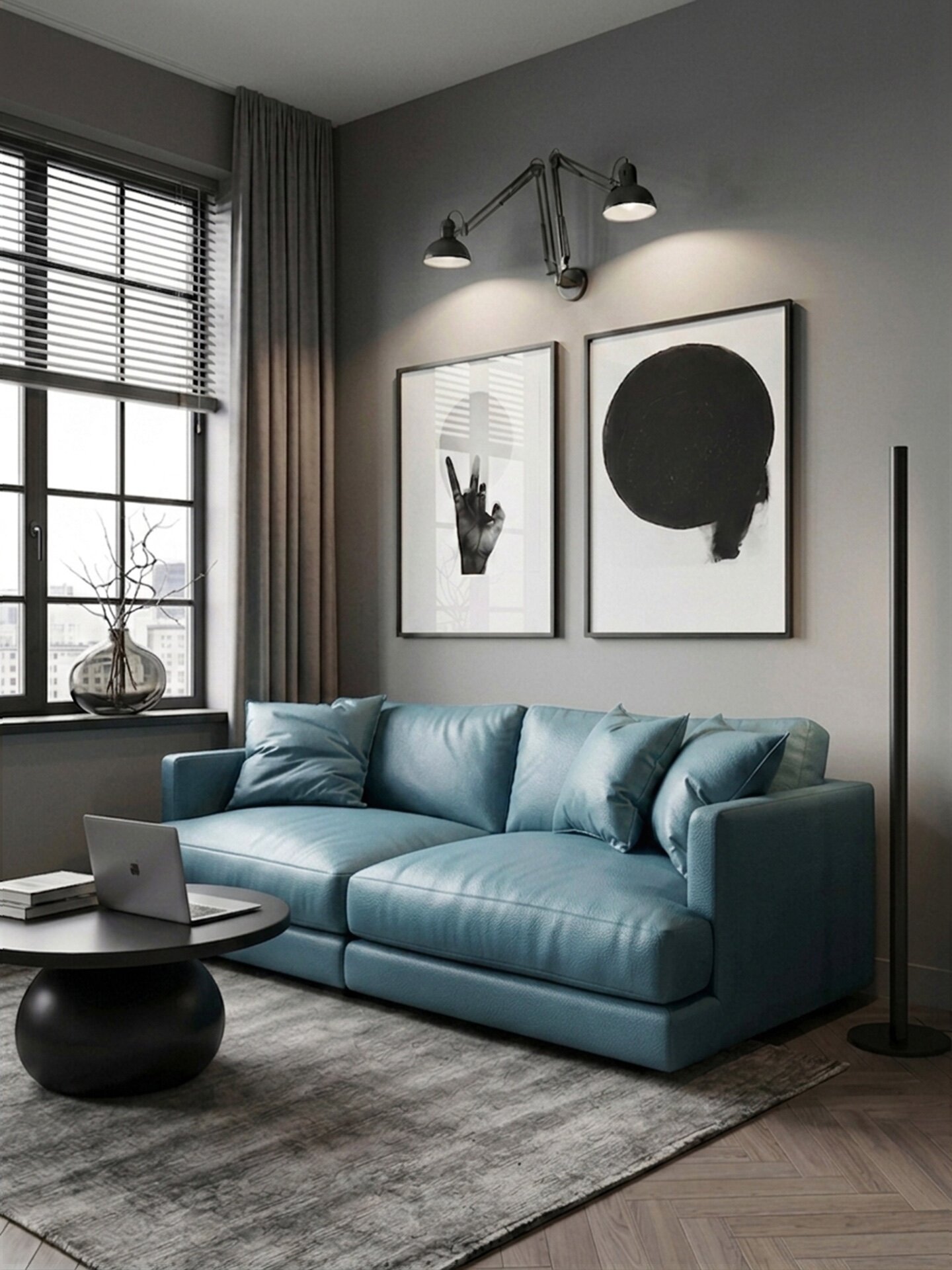Диван Ибица 2 Galaxy Light Blue (экокожа) NOW 212x105x87 см, голубой Экокожа, еврокнижка Фиеста