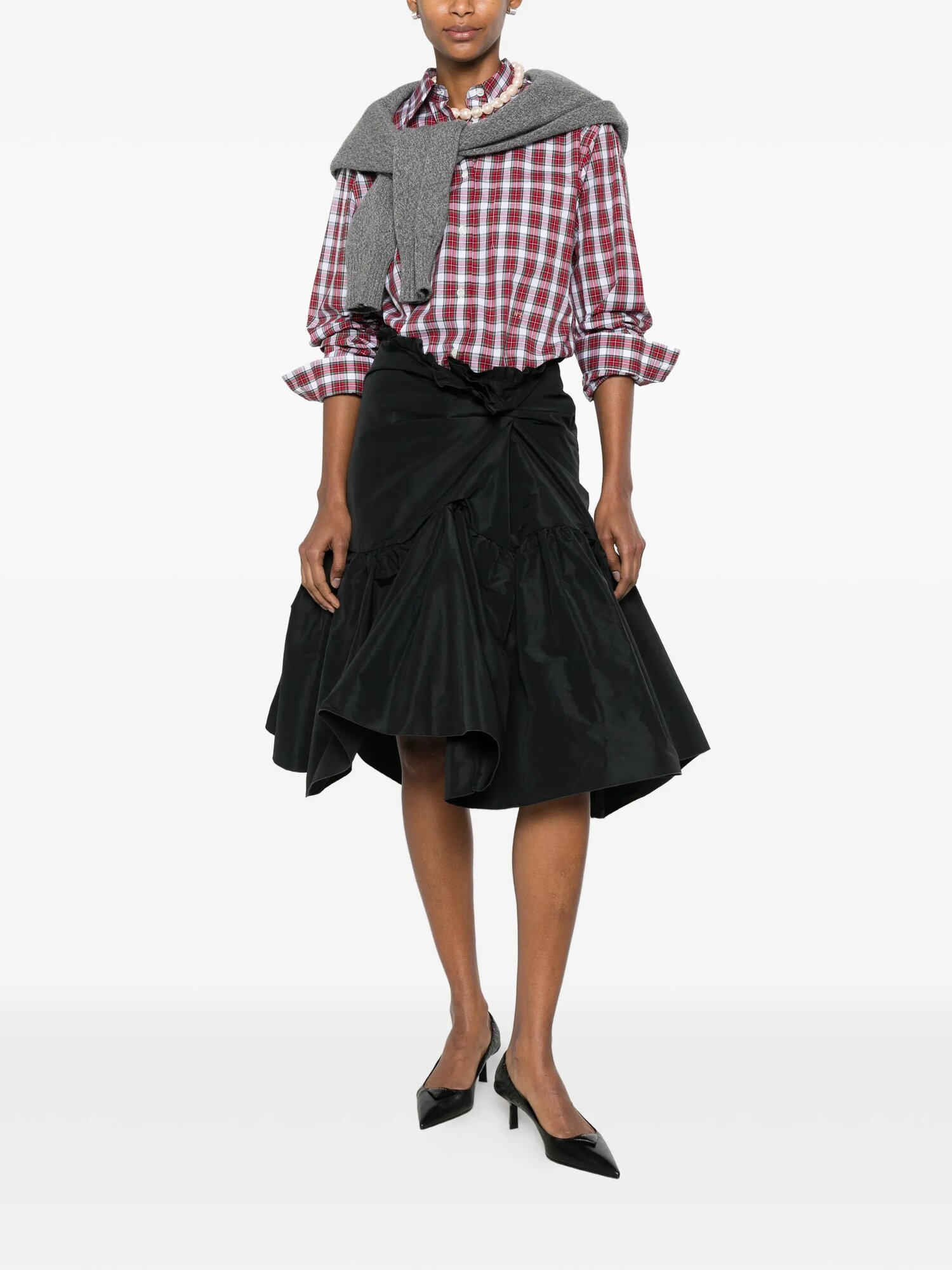 Юбка N° 21 Ruffled gathered skirt, размер 42 — фото 1