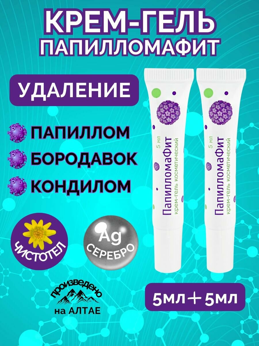 Крем для удаления папиллом и бородавок ПапилломаФит