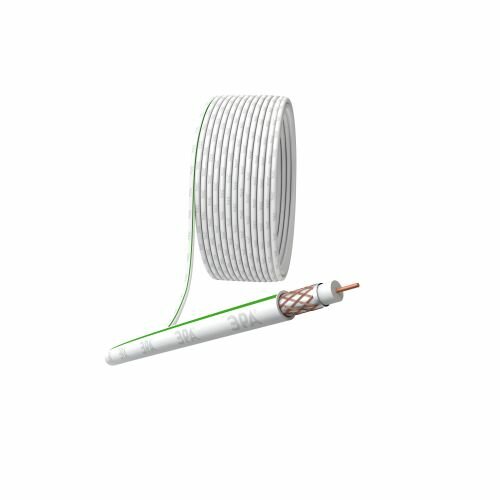 Кабель коаксиальный SAT 703 B 75 Ом Cu/(оплетка Cu 75%) PVC бел. (уп.10м) Эра Б0044613